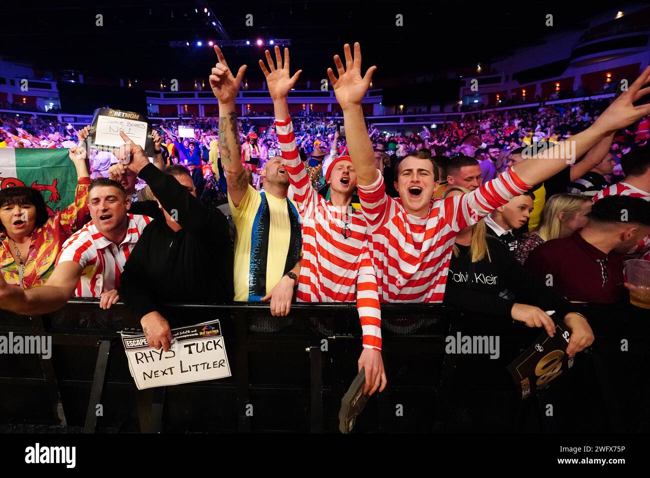 A general view of fans during night one of the 2024 BetMGM Premier ...