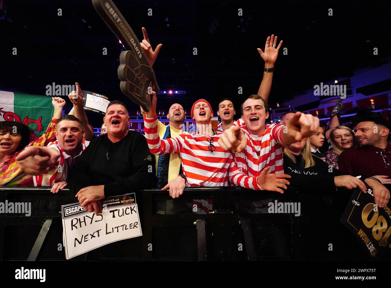 A general view of fans during night one of the 2024 BetMGM Premier ...