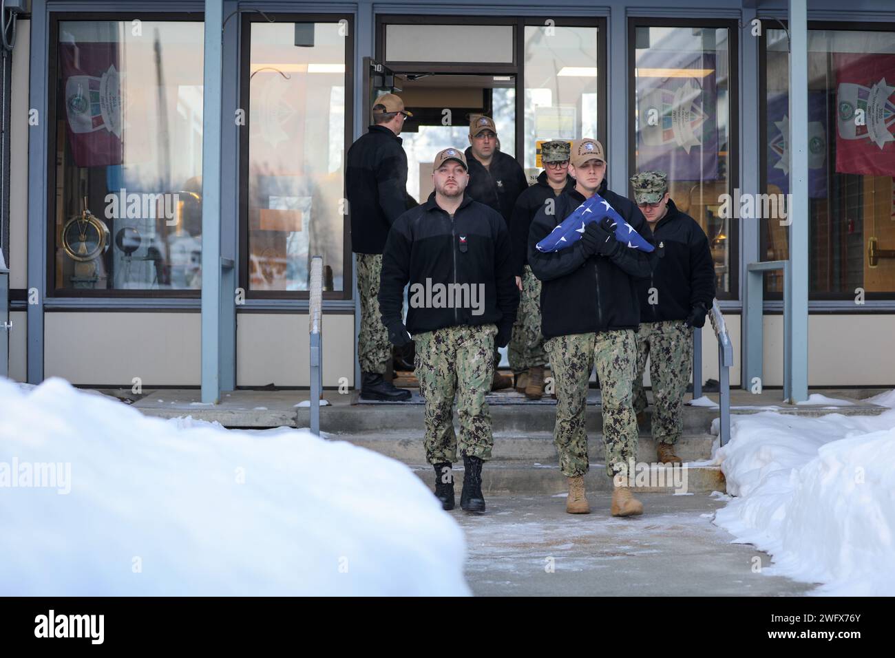 From the left, U.S. Navy Reserve Machinist’s Mate 2nd Class Dakota ...