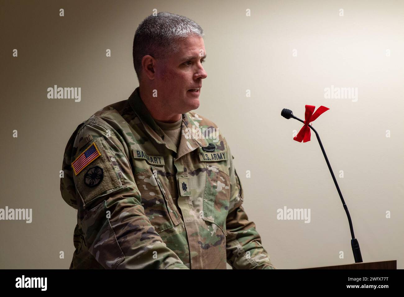 Illinois Army National Guard Lt. Col Timothy Barnhart, the surface ...