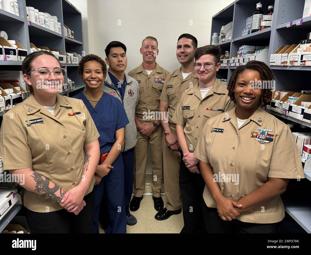 (From Left to Right) Hospital Corpsman 3rd Class Winter McKinnon ...