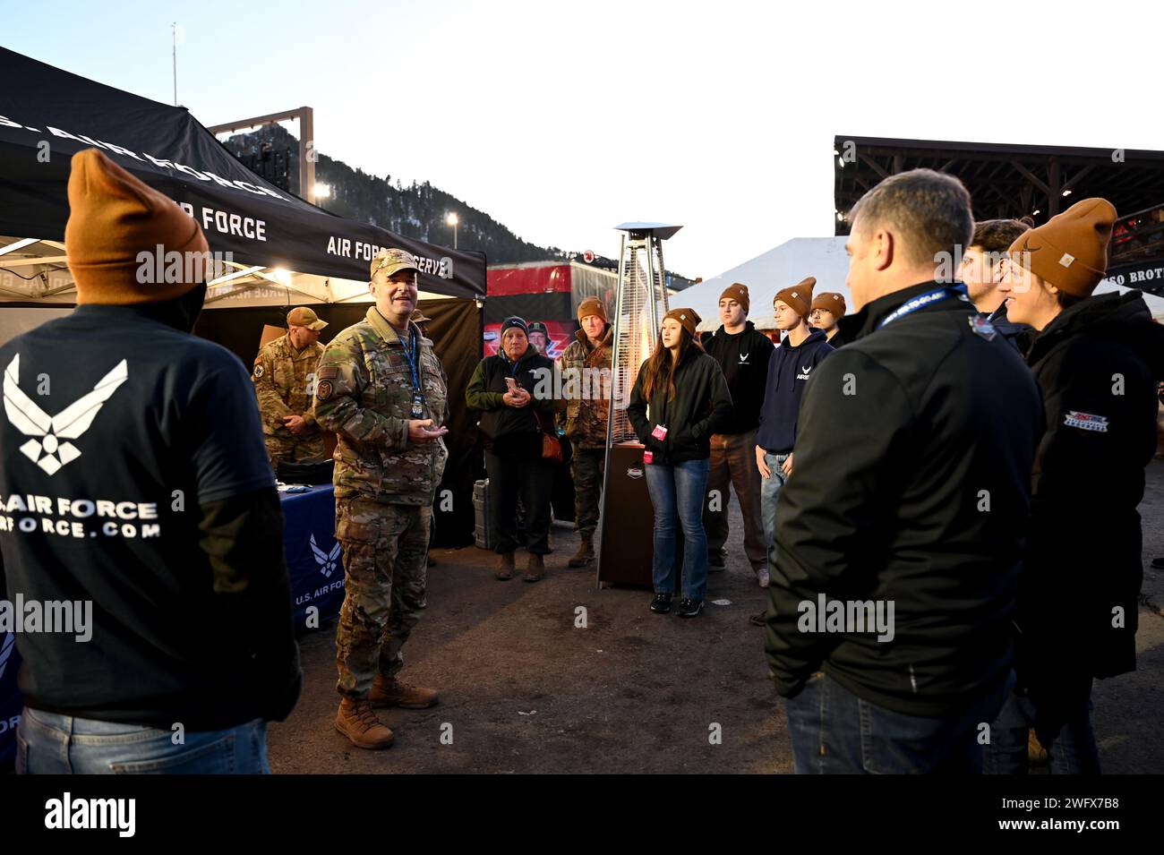 Col. Layne Trosper (left), Air Force Recruiting Service deputy ...