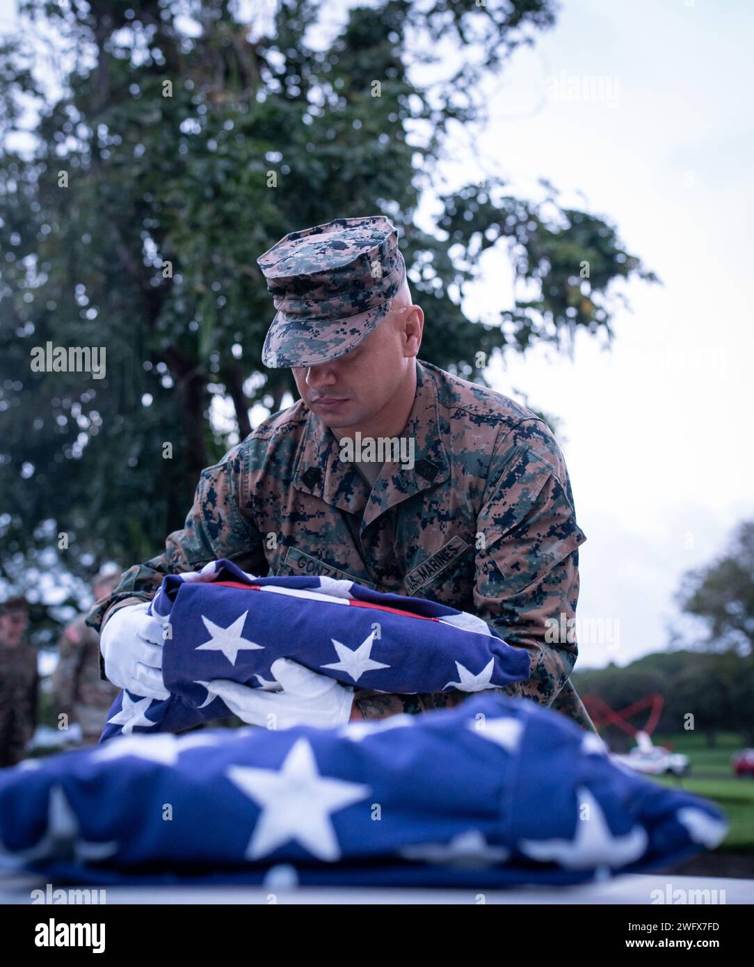 U.S. Marine Corps Master Sgt. Carlo Gonzalez, assigned to the Defense ...