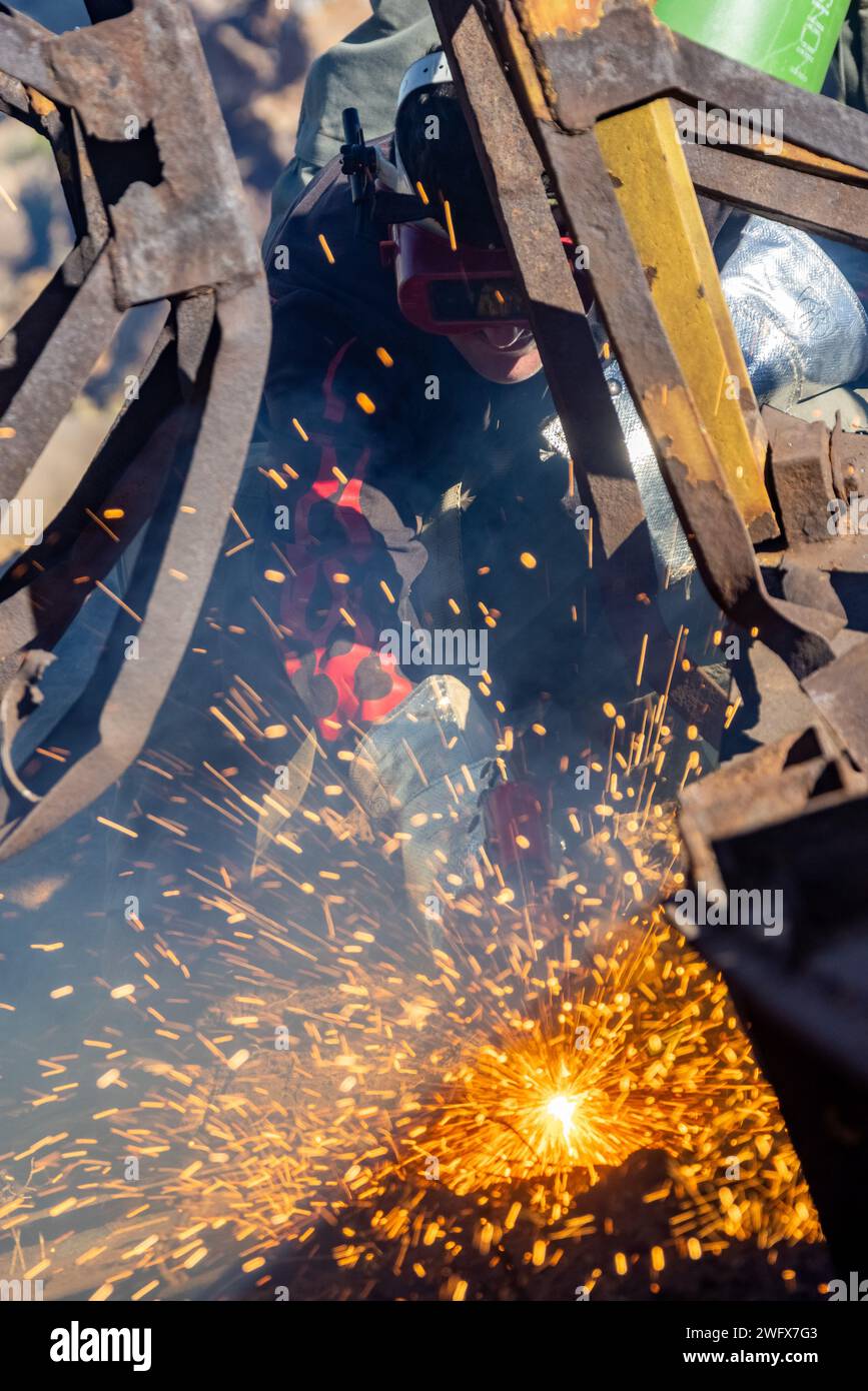 U.S. Marine Corps Lance Cpl. Rohman Papayev, a metal worker with Marine ...