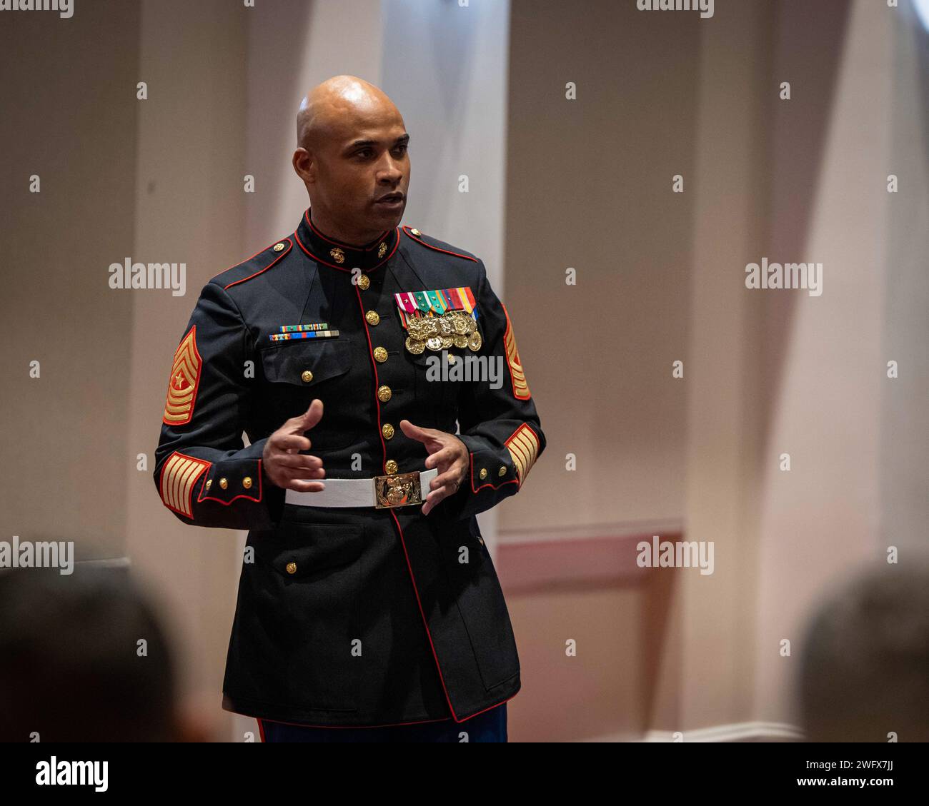 Sergeant Maj Jimmy F Richard Incoming Sergeant Major Marine