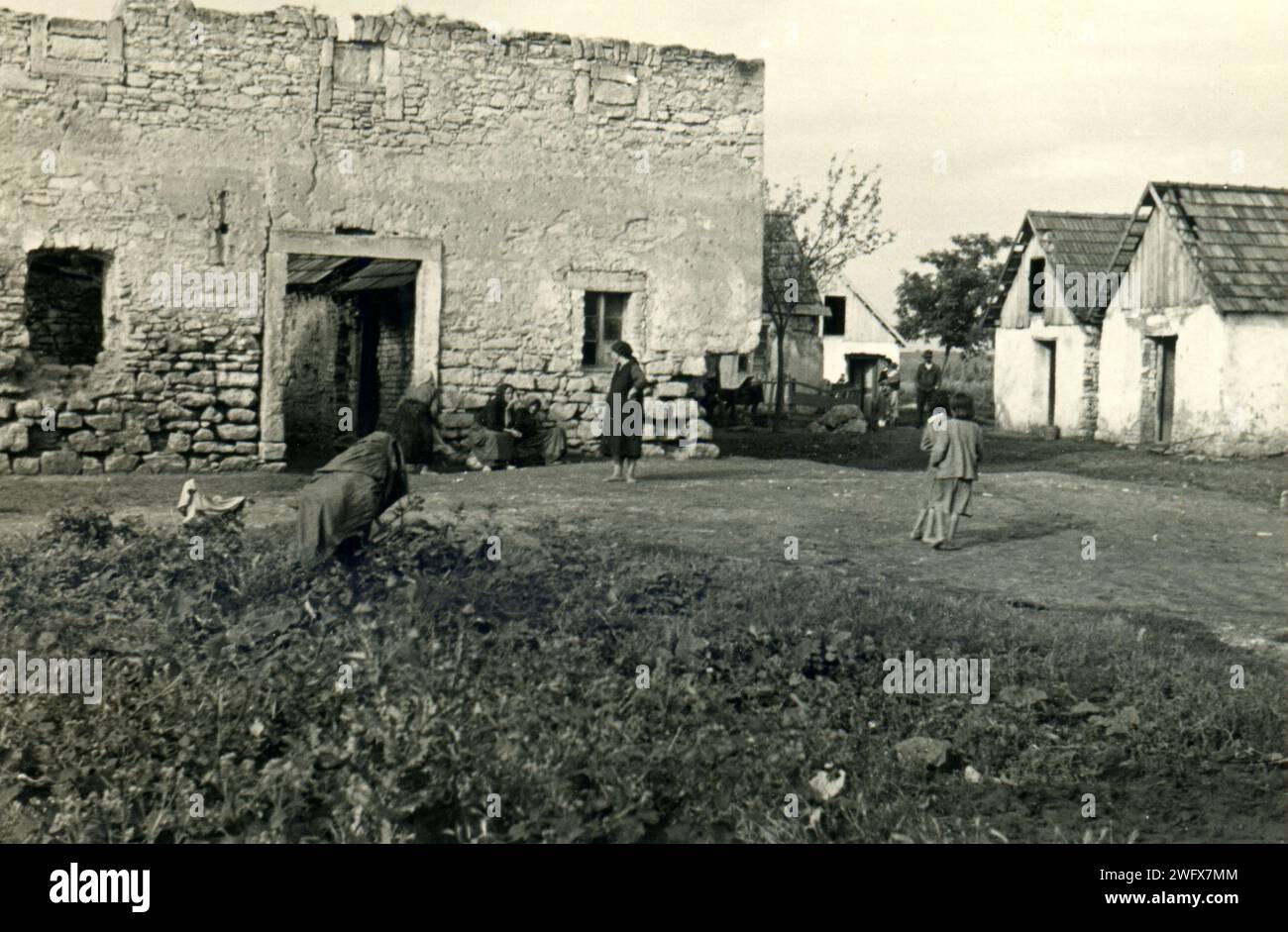 Gypsies peoples in St. Margarethen, Austria, 1940-08-11 Stock Photo - Alamy