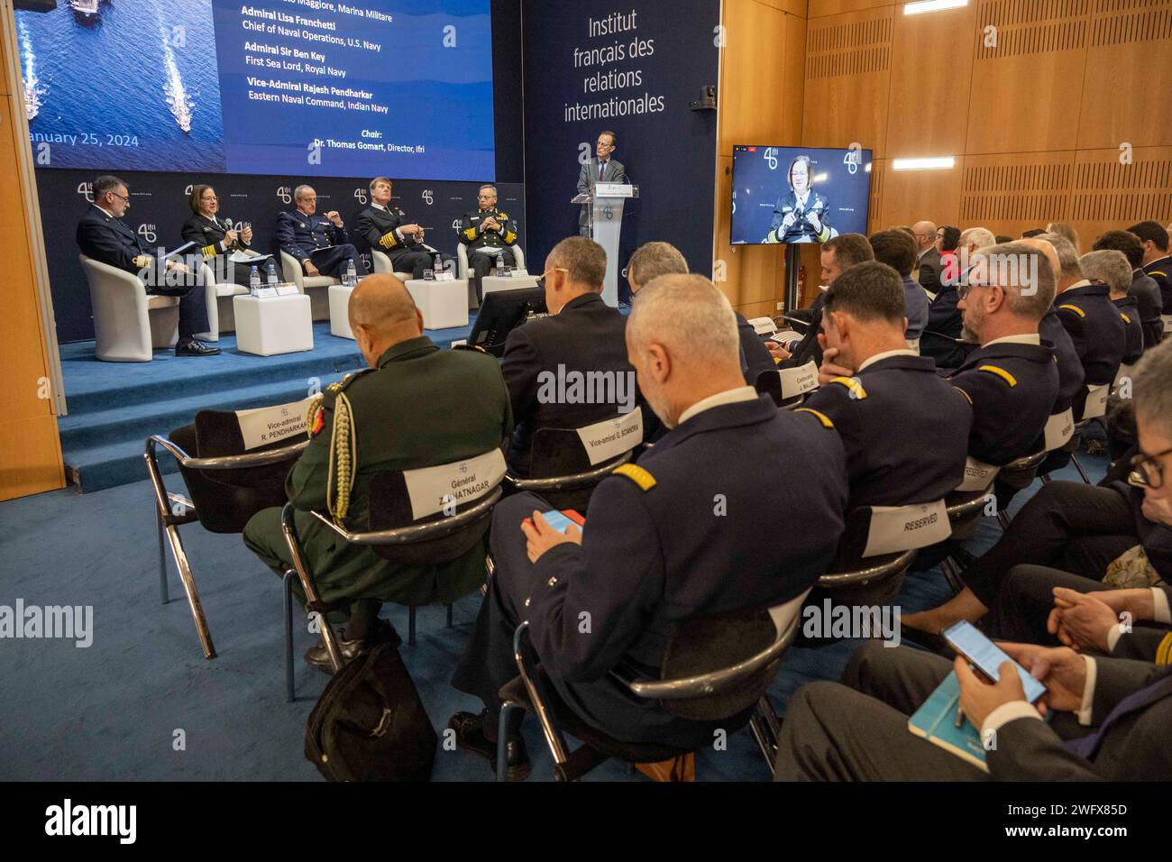 PARIS (Jan. 25, 2024) - Adm. Enrico Credendino, Chief of the Italian ...