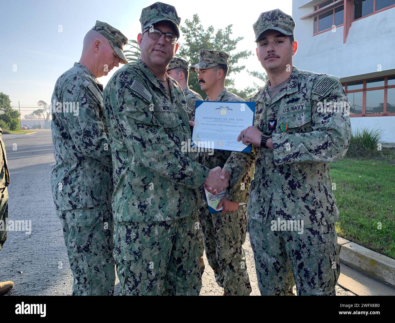 On Jan. 18, 2024, Capt. M.W. Meno presented UT2 Richard Robledo with a ...