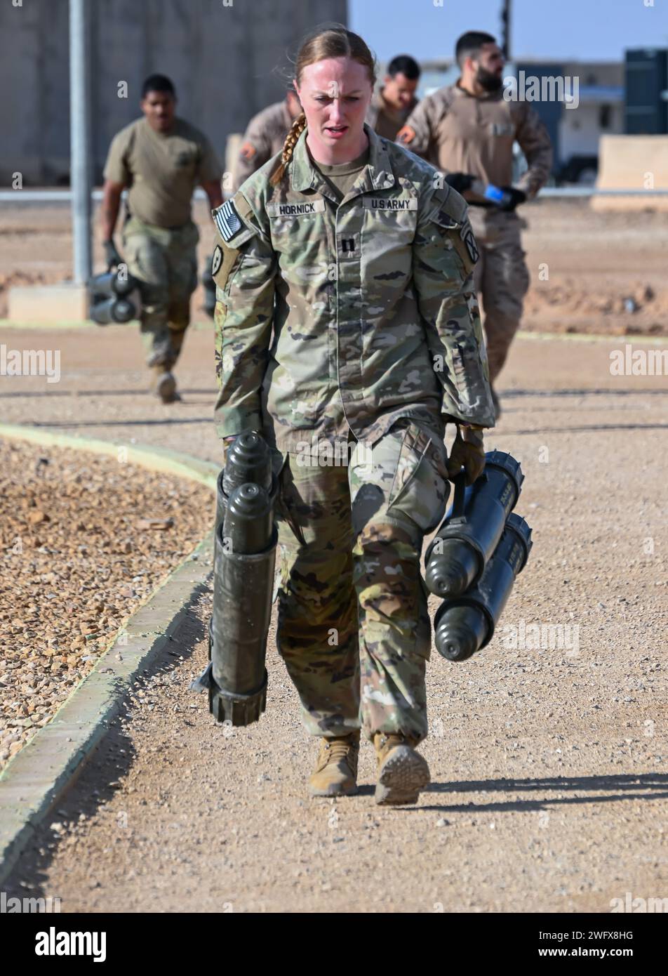 U.S. Army Capt. Rachel Hornick, the battalion assistant S3 assigned ...