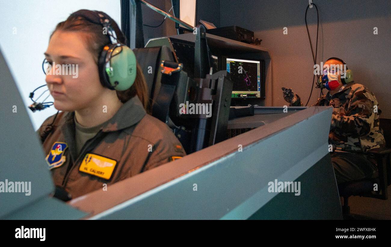 Roger Johnson (right), 47th Operations Group T-6A Texan II civilian ...