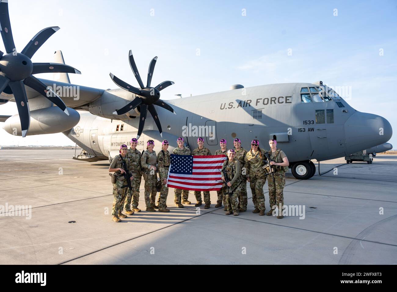 U.S. Air Force pilots, loadmasters and Fly-Away Security Team members ...