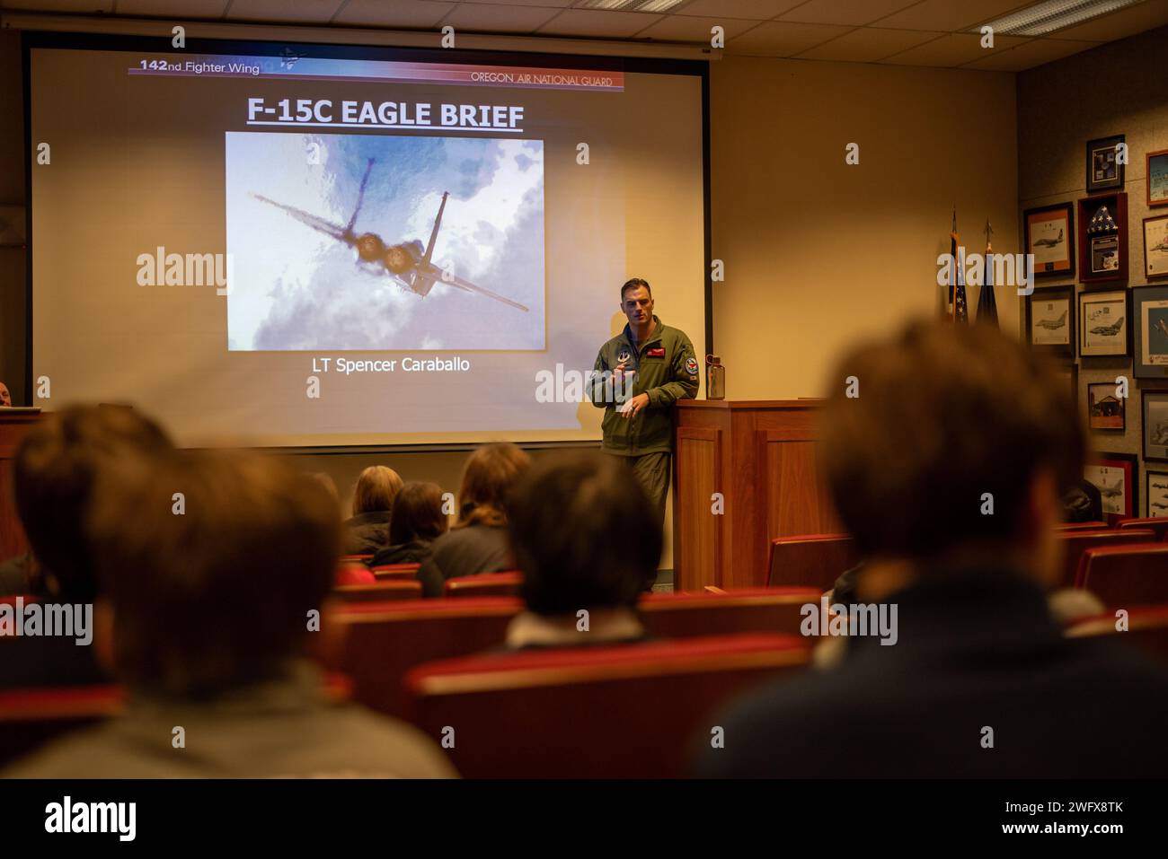 U.S. Air Force 1st Lt. Spencer Caraballo, 123rd Fighter Squadron pilot ...