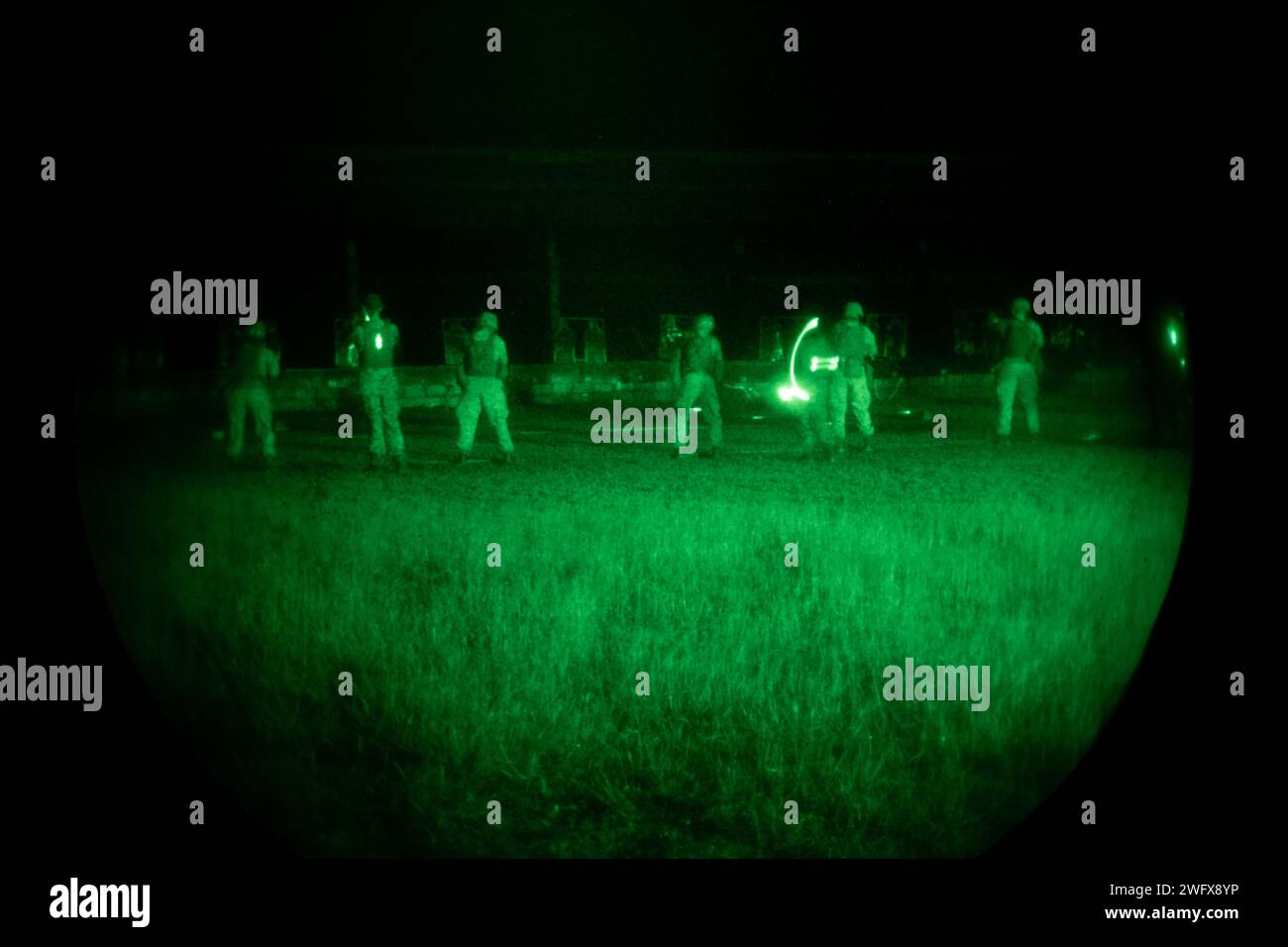 U.S. service members with Headquarters Battalion, Marine Corps Base ...