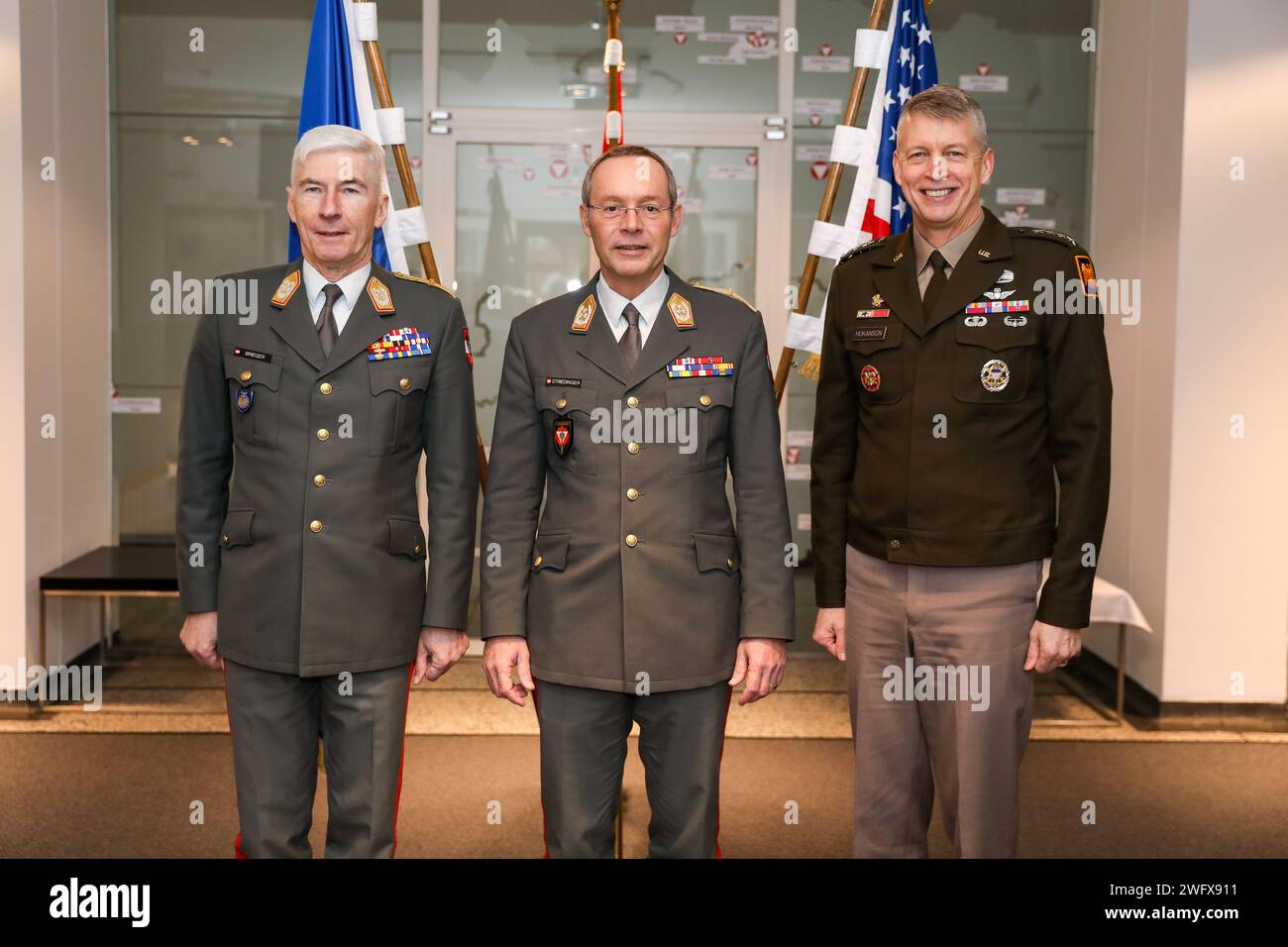 From left, Gen. Robert Brieger, chairman, European Union Military ...