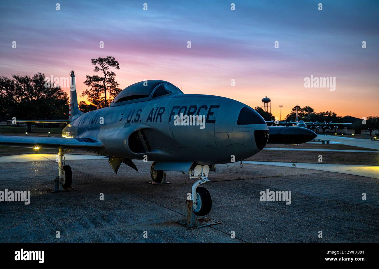 A T-33A Shooting Star is displayed at the President George W. Bush Air ...