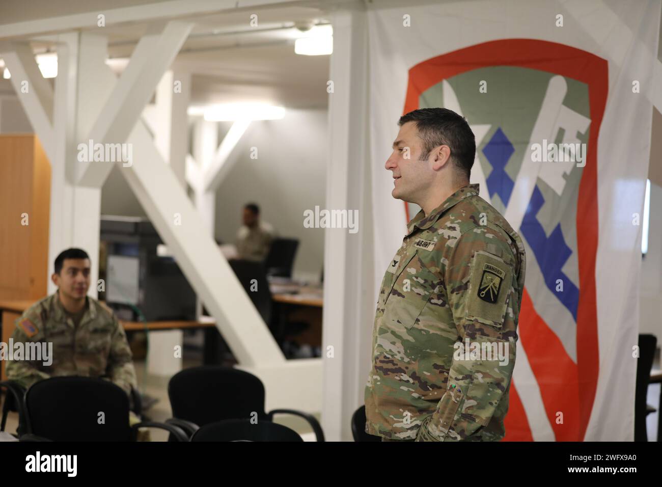 U.S. Army Col. Matthew Alexander, speaks to newly arrived Knights ...