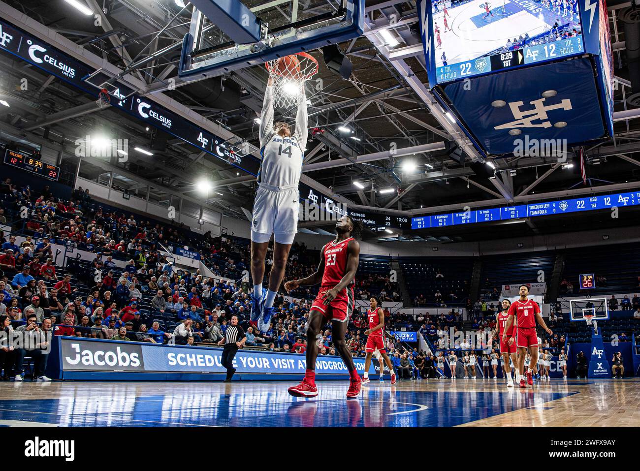 U.S. AIR FORCE ACADEMY, Colo. -- Air Force's Beau Becker dunks on New ...