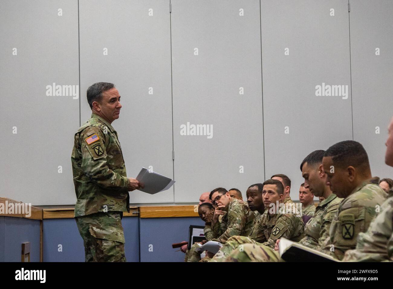 Maj. Gen. Gregory Anderson, 10th Mountain Division commanding general ...
