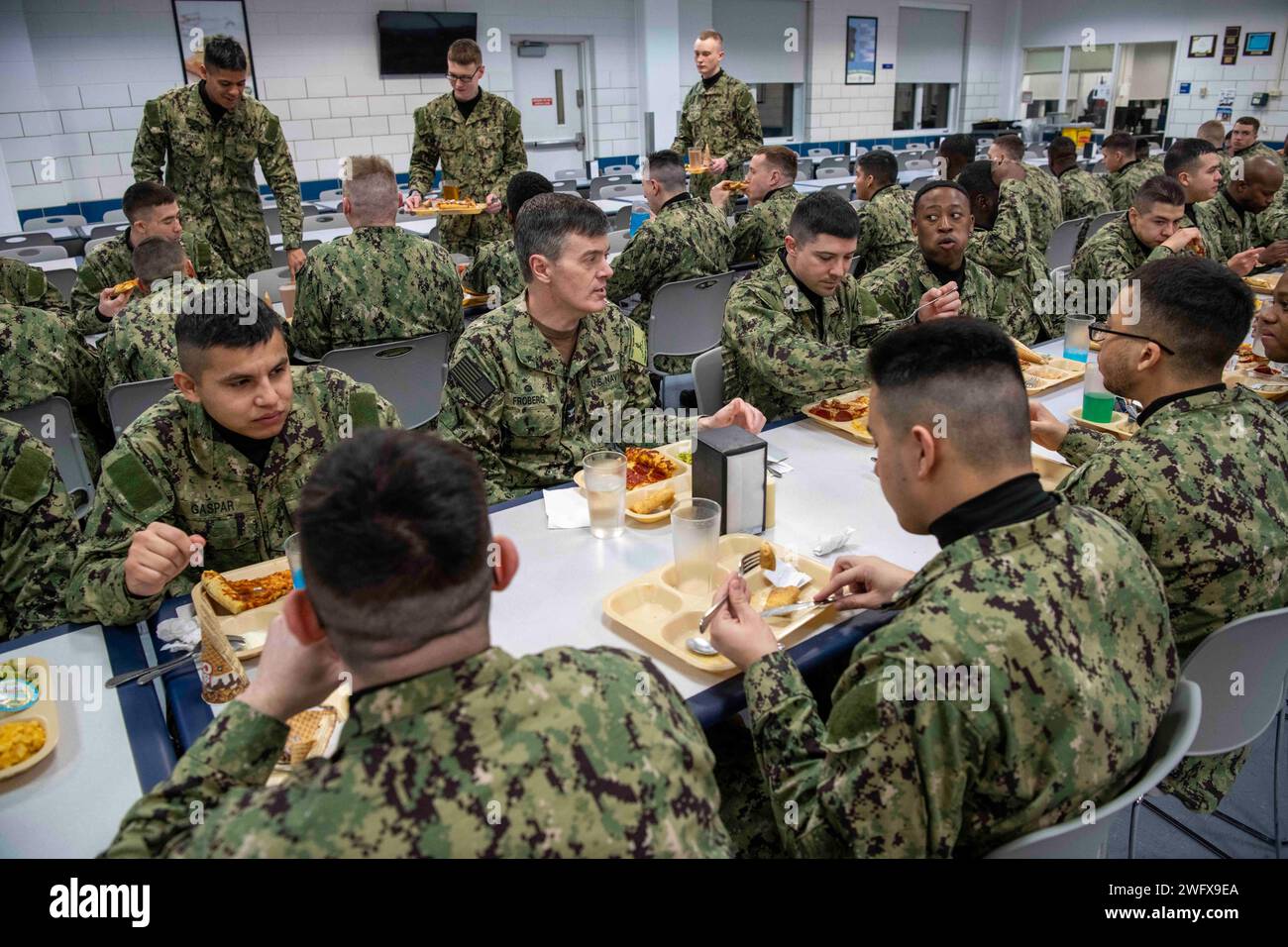 Captain Kenneth Froberg, commanding officer of Recruit Training Command ...