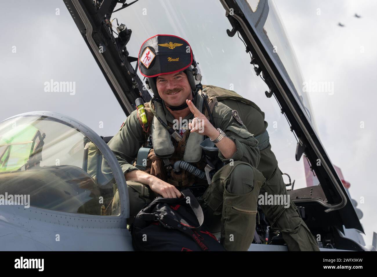 U.S. Marine Corps Maj. James Campbell, a pilot with Marine Fighter ...