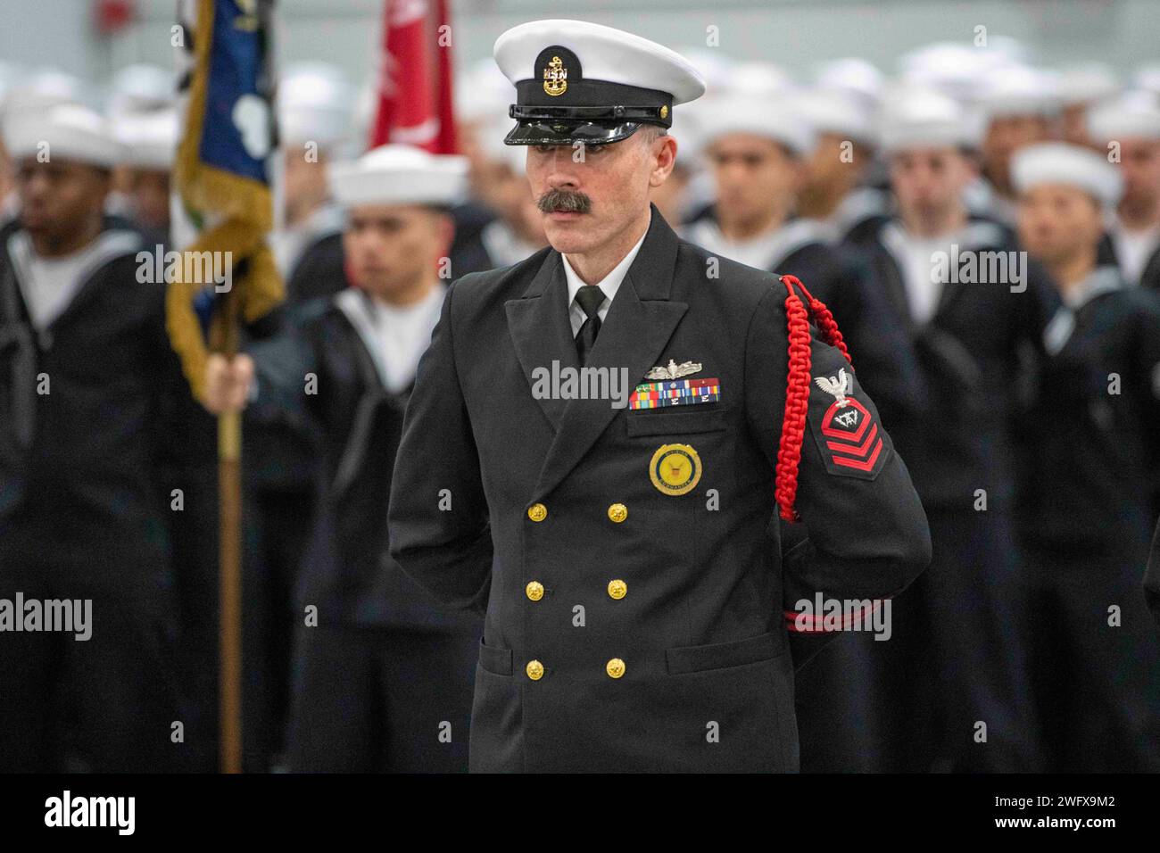 Chief Fire Controlman (AEGIS) Brian Keenan stands in front of his ...