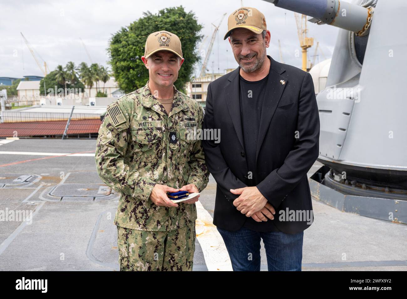 SINGAPORE—Cmdr. James “Nate” Watts, commanding officer, USS Stethem ...