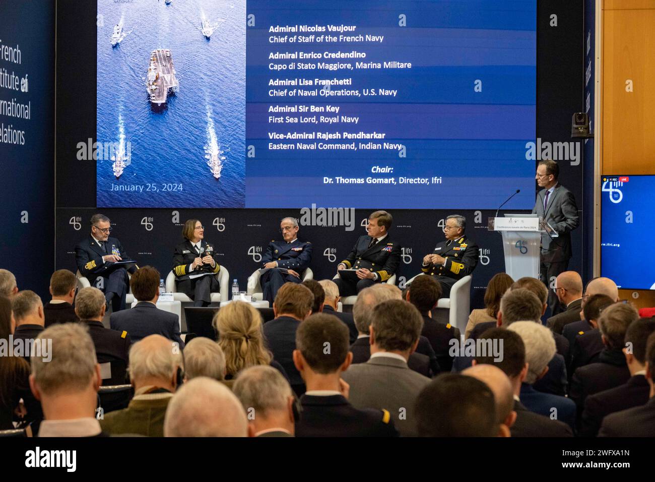 PARIS (Jan. 25, 2024) - Adm. Enrico Credendino, Chief of the Italian ...