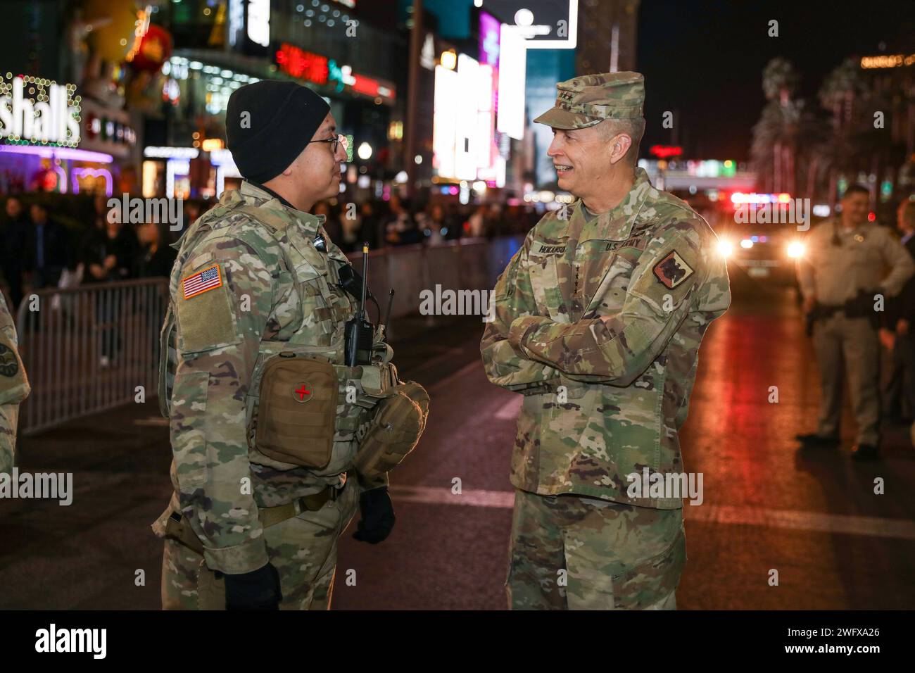 Army Gen. Daniel Hokanson, chief, National Guard Bureau, meets with ...