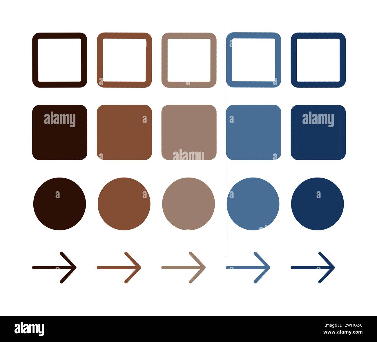 Sticker button set icons hi-res stock photography and images - Alamy