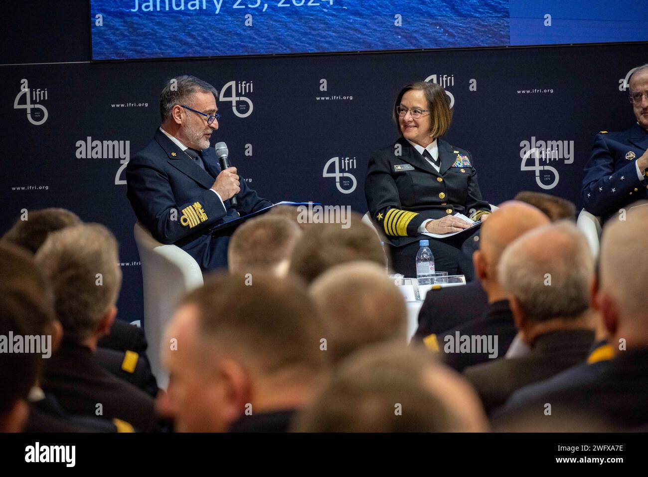 PARIS (Jan. 25, 2024) - Adm. Enrico Credendino, Chief of the Italian ...