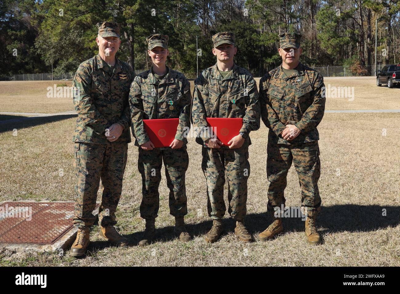 U.S. Marine Corps Col. Mark Bortnem, commanding officer, Marine Corps ...