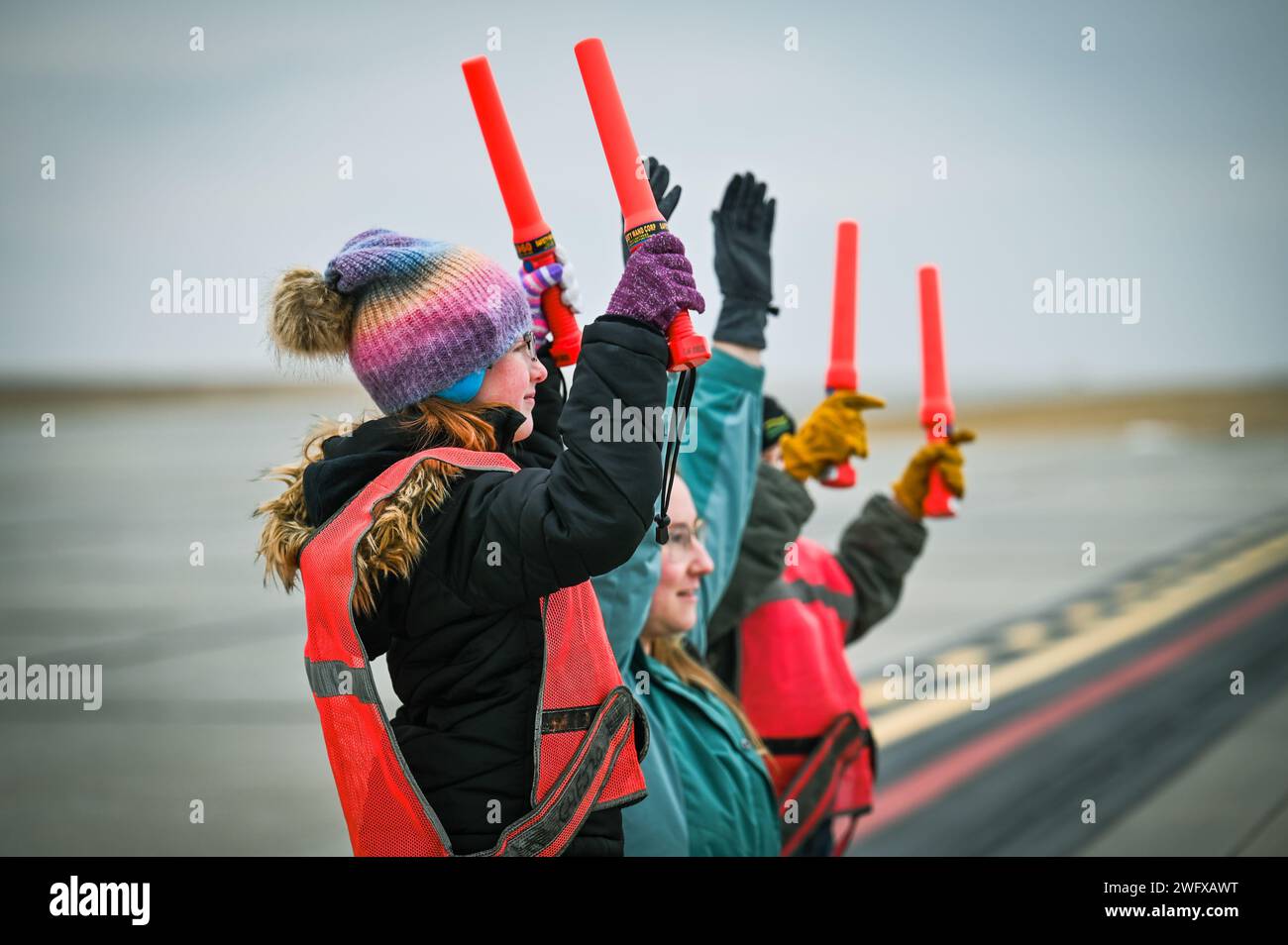 Family and friends of Master Sgt. Cassie Balzer, 173rd Air Refueling ...