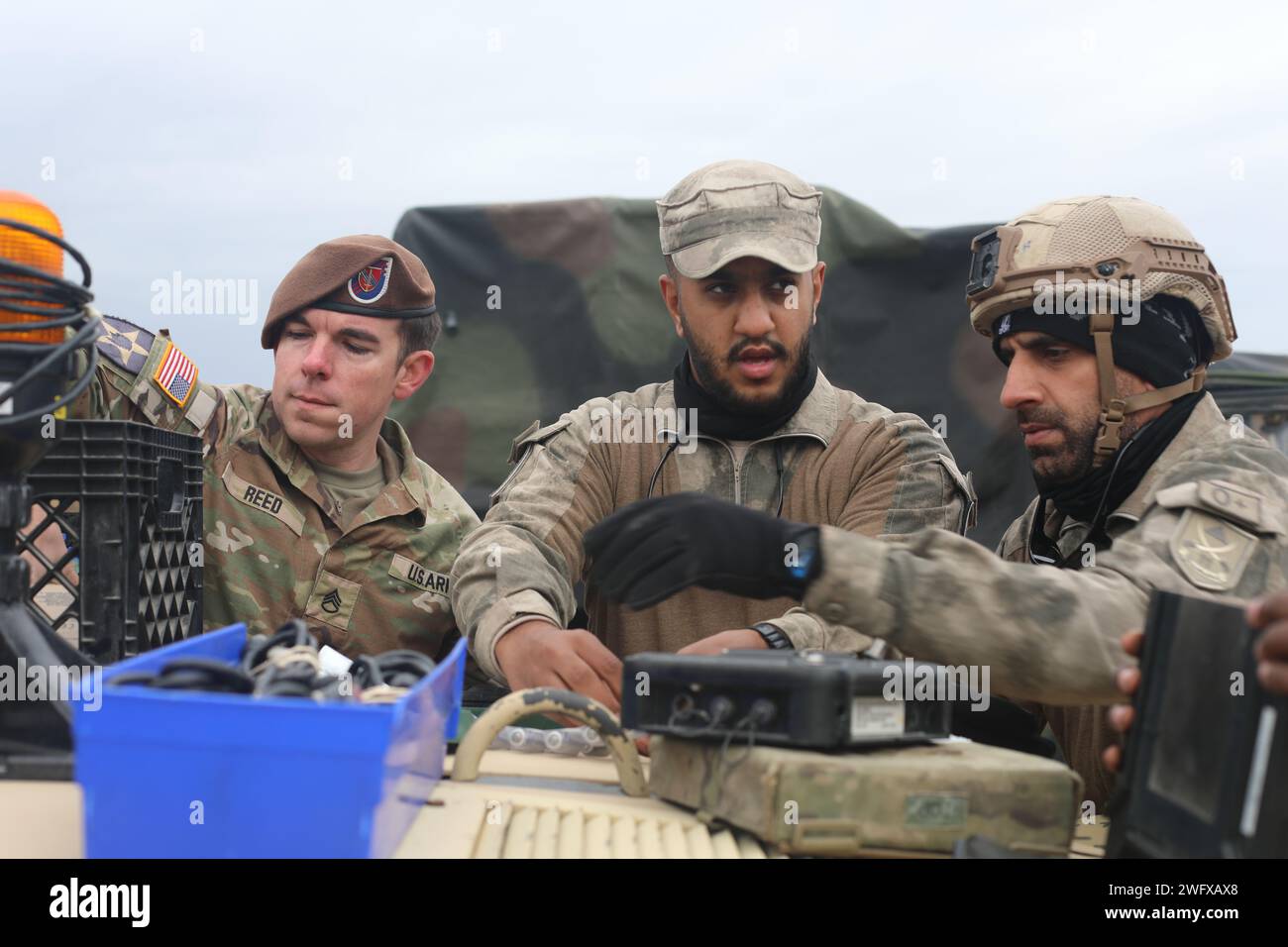 United Arab Emirates 11th Mountain Battalion troops and U.S. Army ...