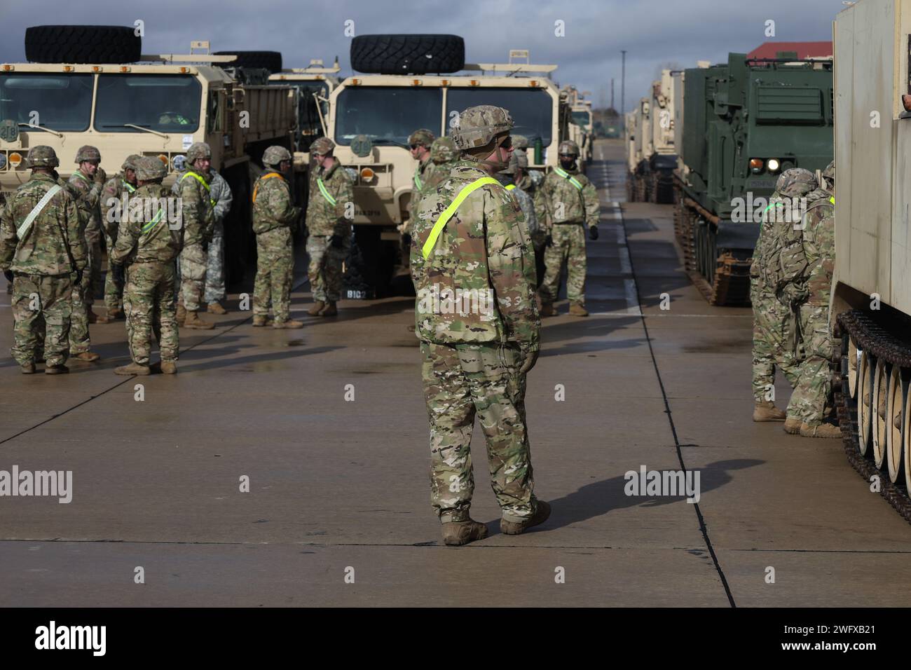 Soldiers from the 75th Field Artillery Brigade; the 2nd Battalion, 18th ...