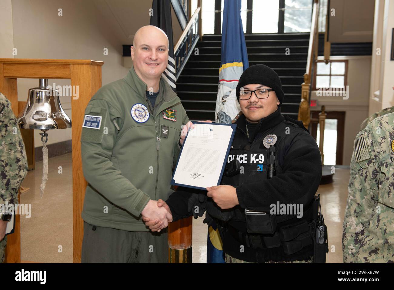 GREAT LAKES, Il. (January 18, 2024) Sailors stationed aboard Naval ...
