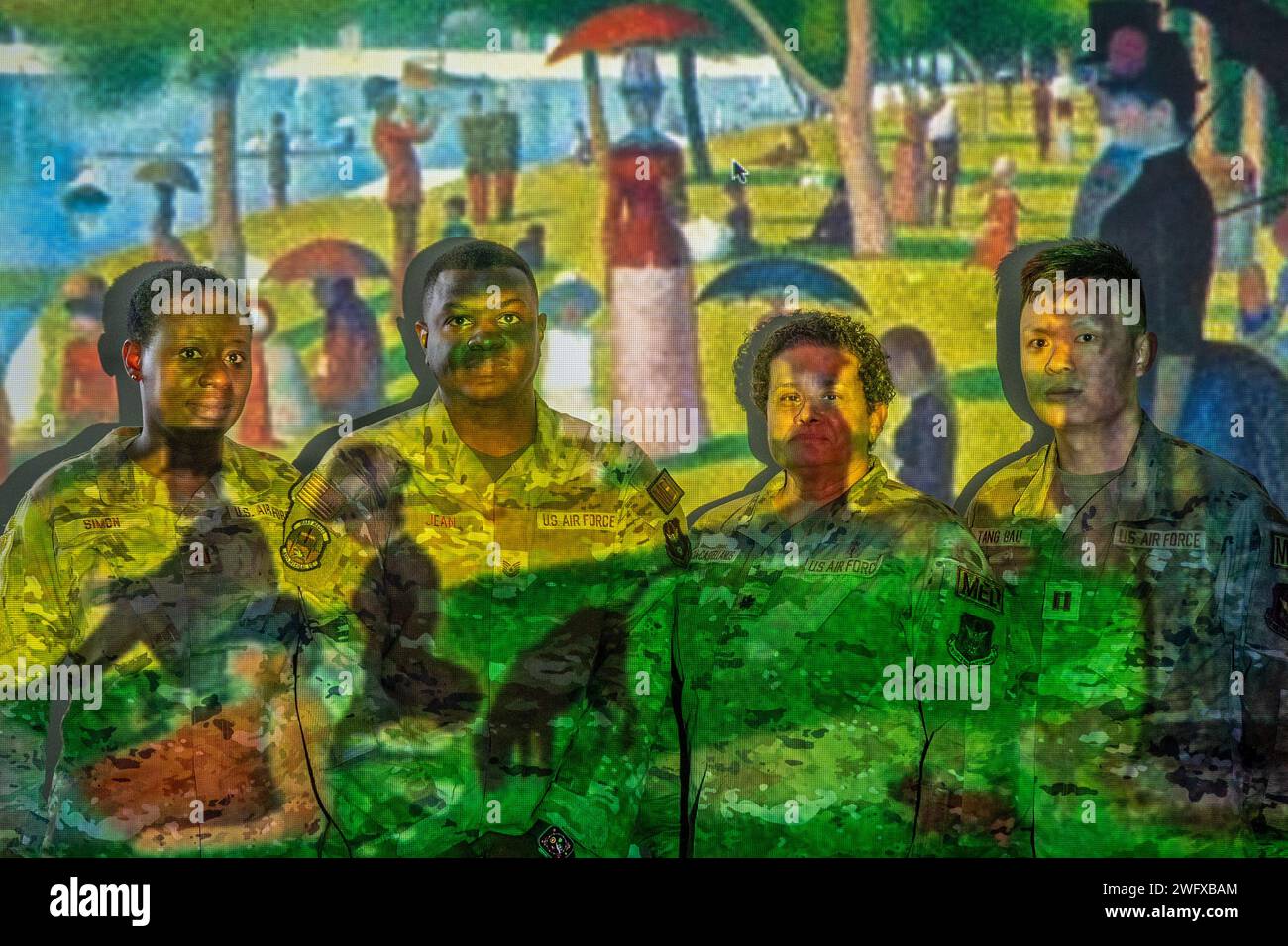 Capt. Wilmine T. Simon, Tech Sgt. Benson Berdy Jean, Lt. Col ...