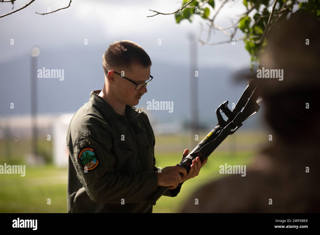 U.S. Marine Corps Sgt. Ian Heuer, an explosive ordnance disposal ...
