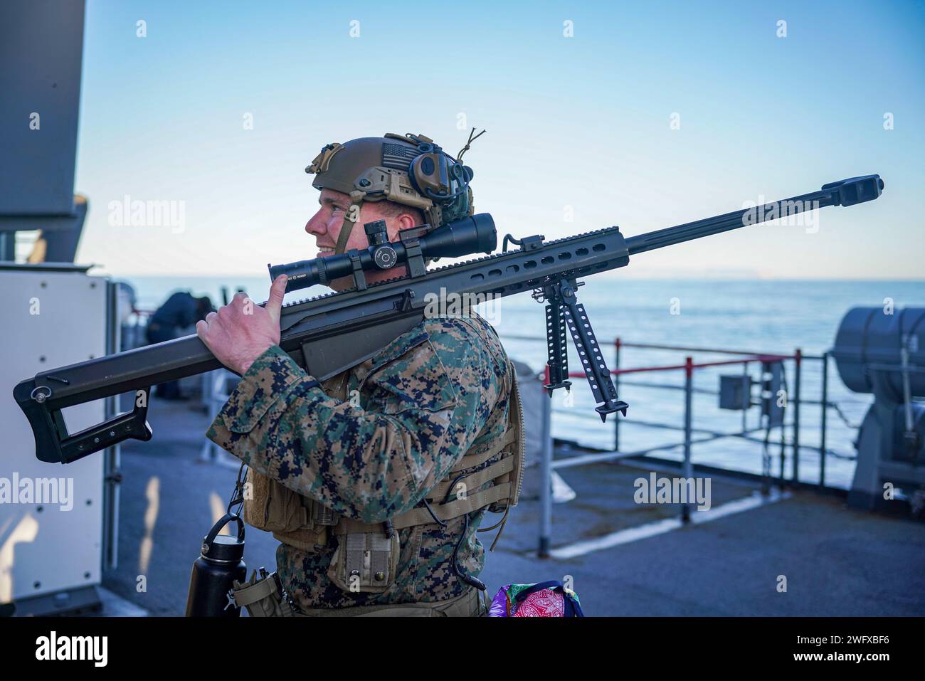 U.S. Marine Sgt. Samuel McDonald, assigned to Combat Logistics ...