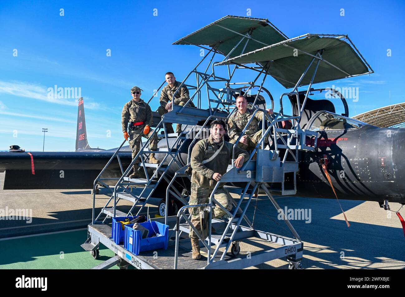 U.S. Air Force maintainers from the 9th Aircraft Maintenance Squadron ...