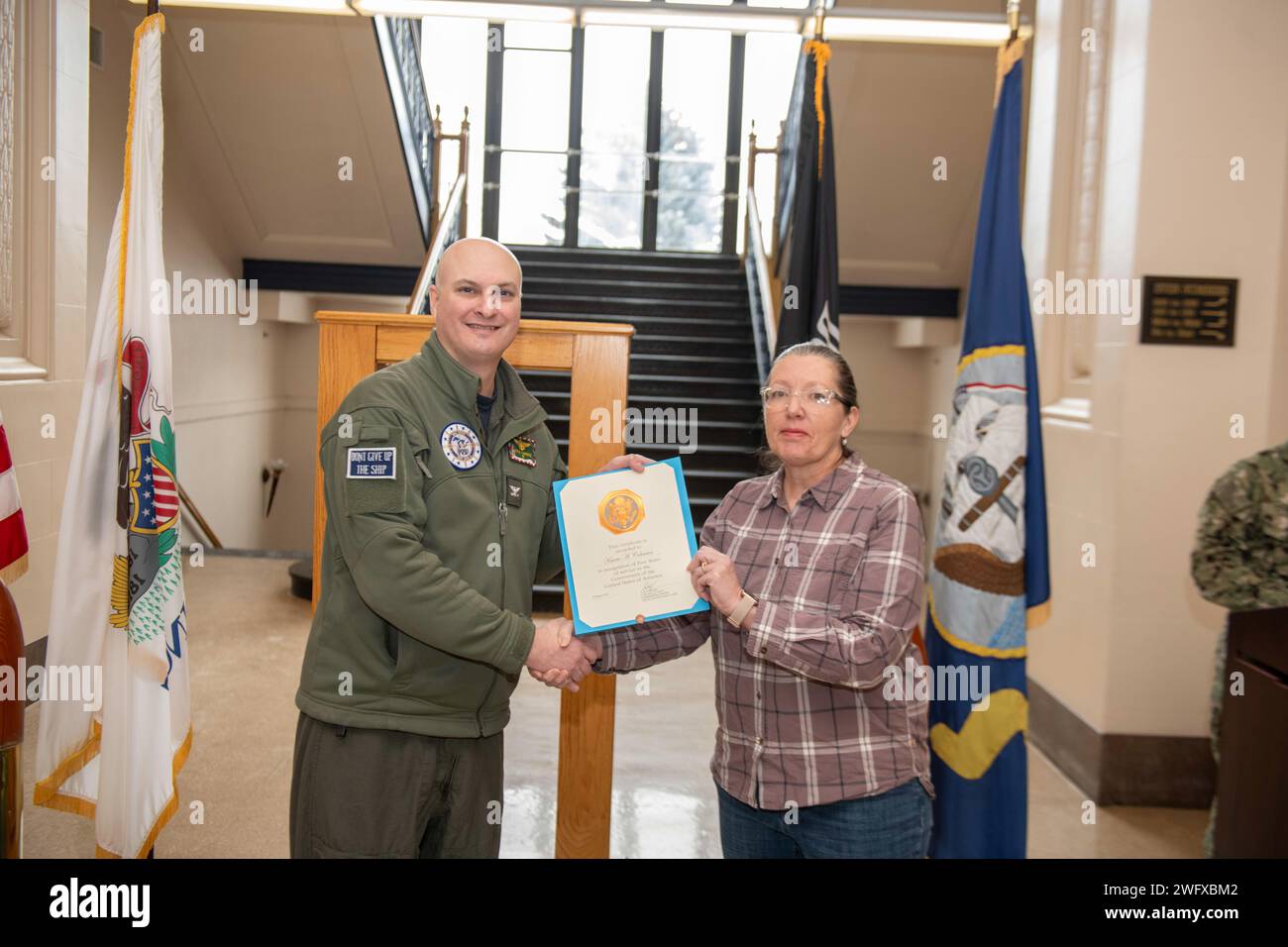 GREAT LAKES, Il. (January 19, 2024) Civilians and Sailors stationed ...