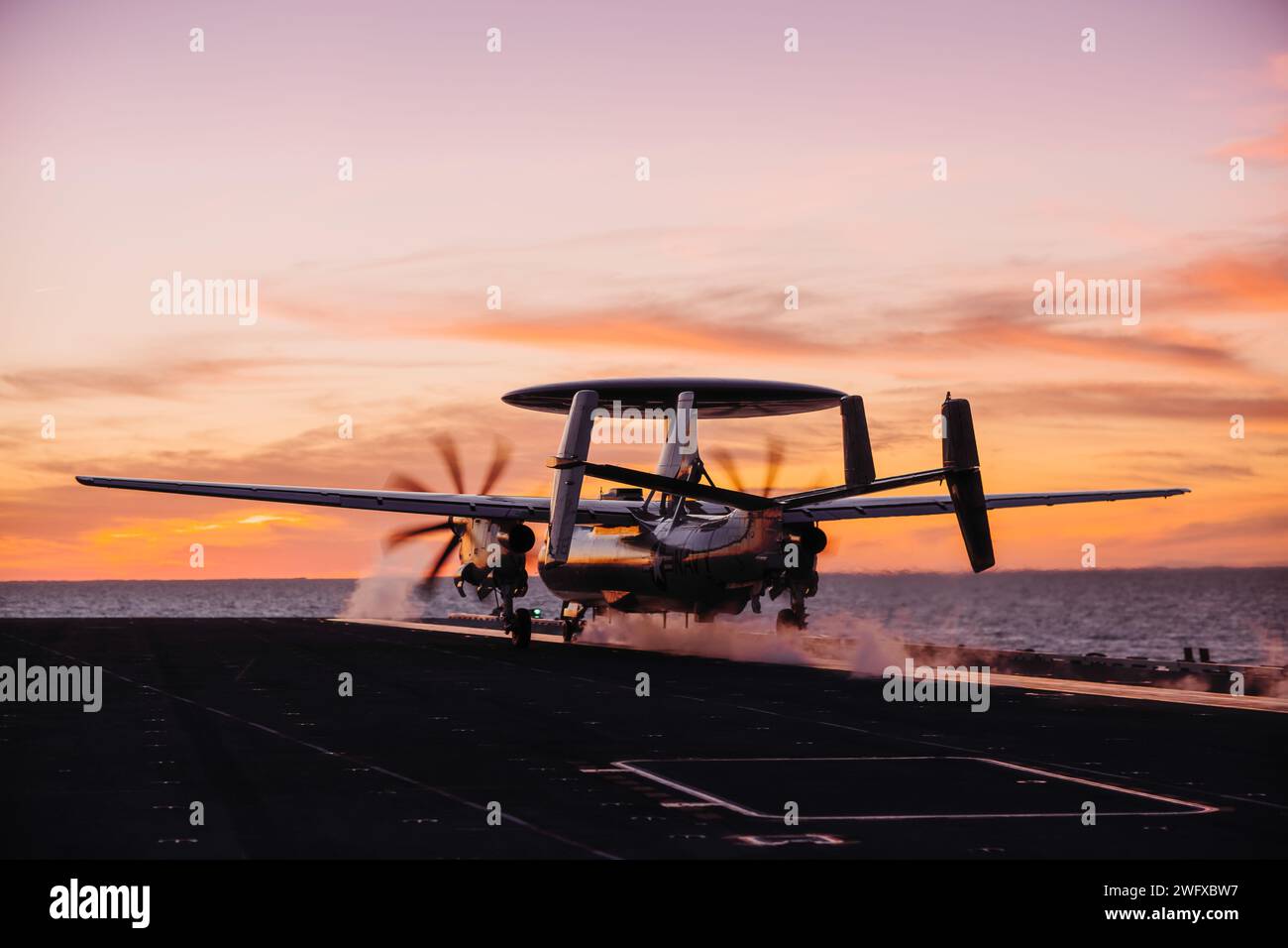 An E-2D Hawkeye attached to Airborne Command and Control Squadron (VAW ...