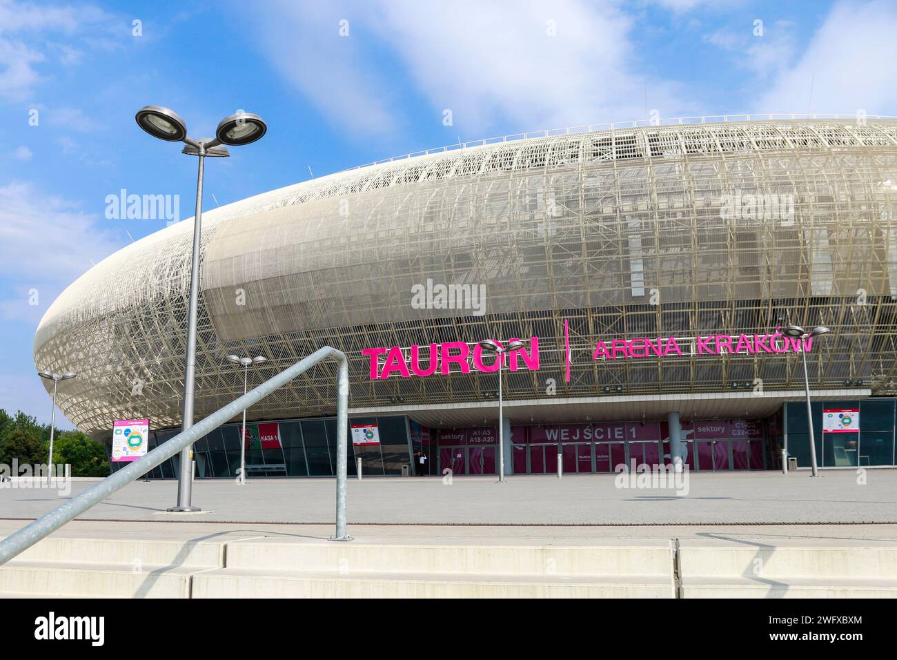 The Tauron Arena,a multipurpose arena complex in Krakow, Poland Stock ...