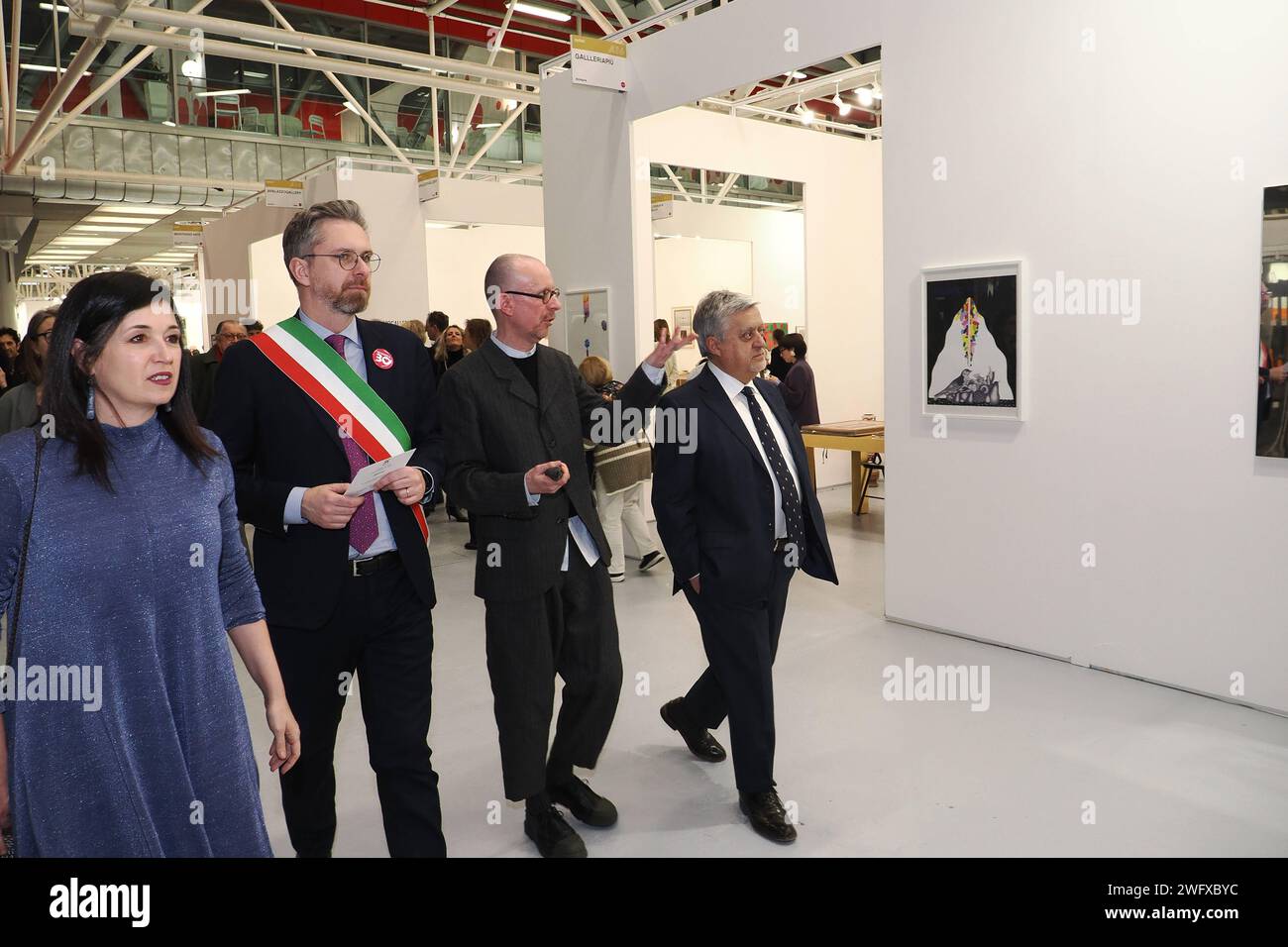 Reportage - Opening of international art fair Artefiera Inauguration of ...