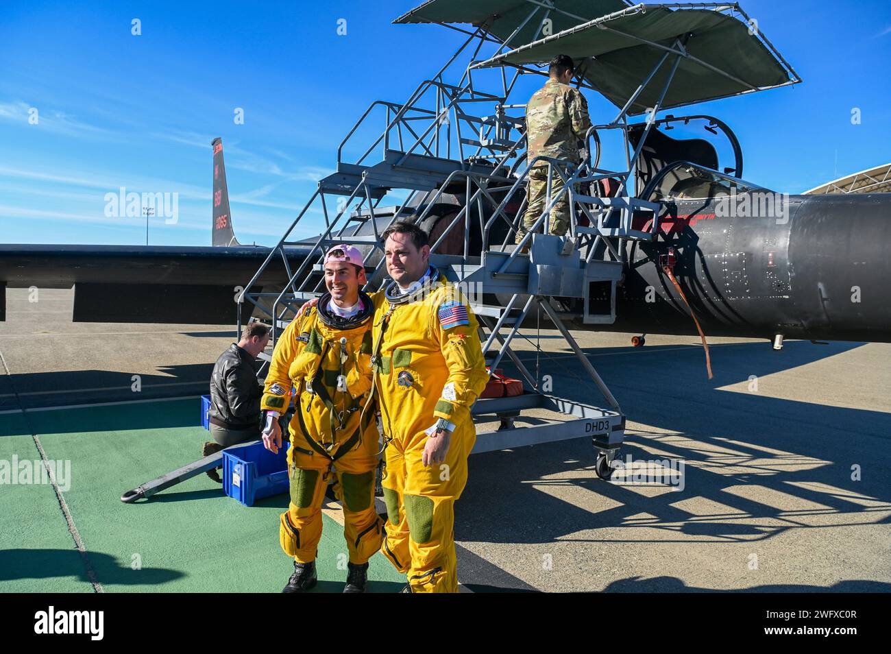 U.S. Air Force Lt. Col. Michael and Lt. Col. Russell, 99th ...