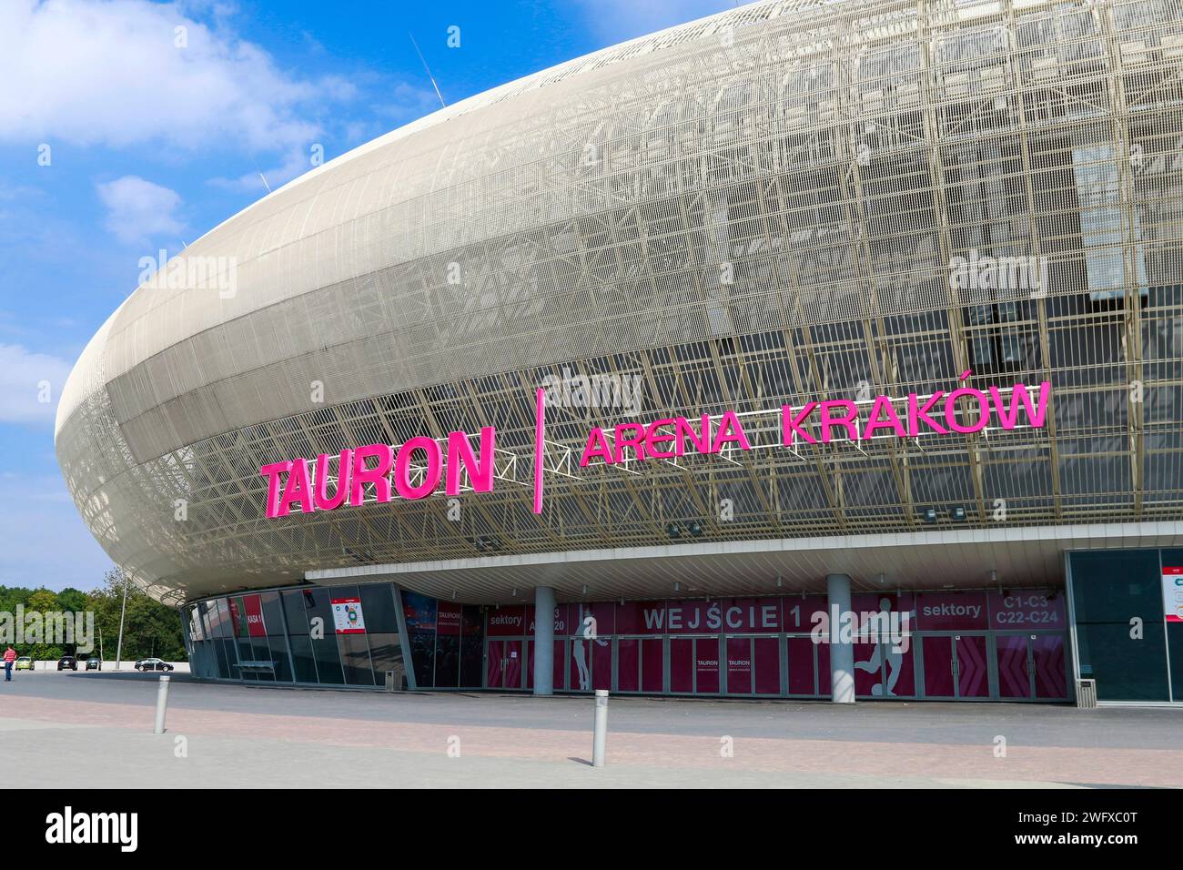 The Tauron Arena,a multipurpose arena complex in Krakow, Poland Stock ...