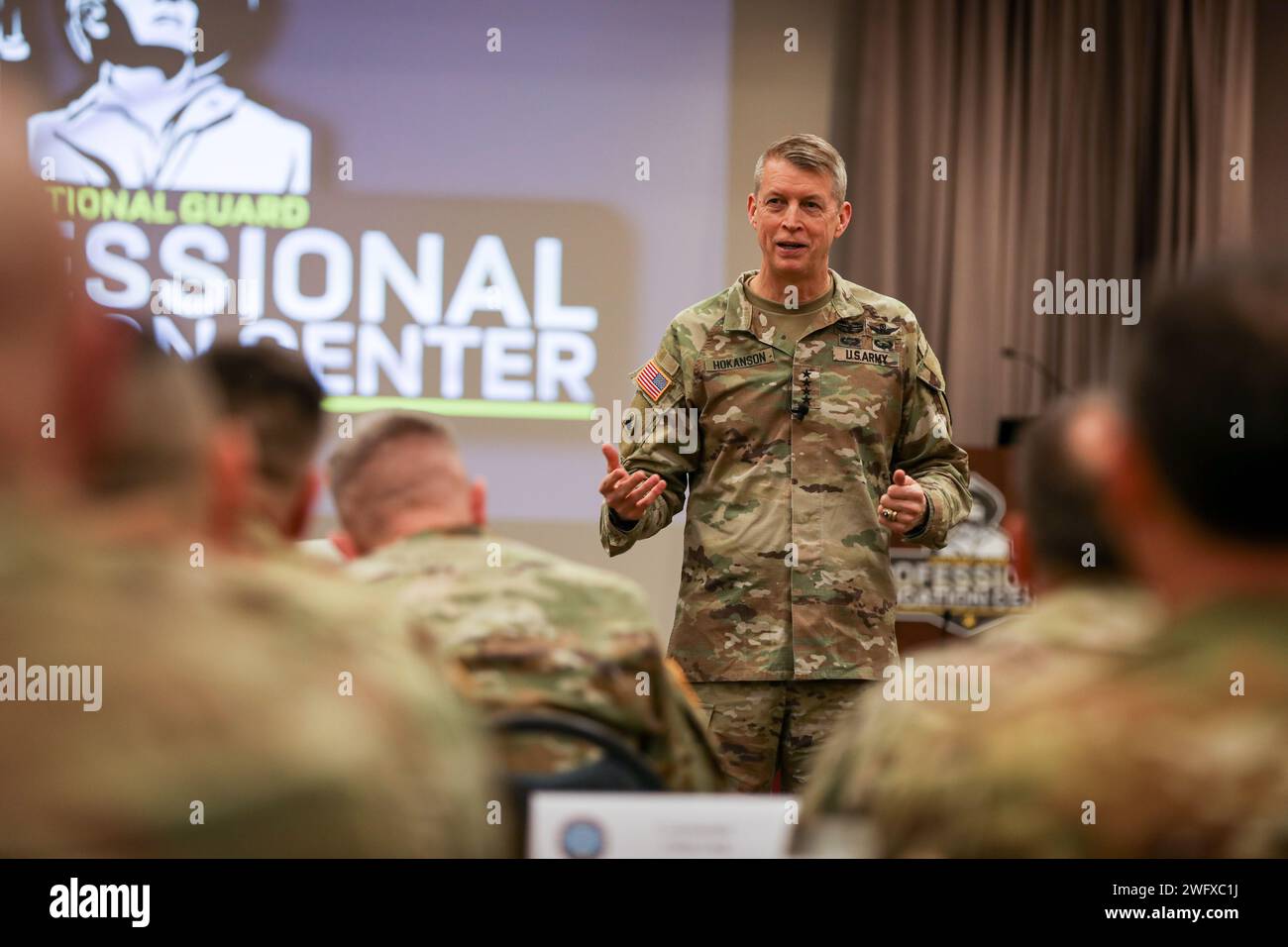 Army Gen. Daniel Hokanson, chief, National Guard Bureau, addresses Army ...