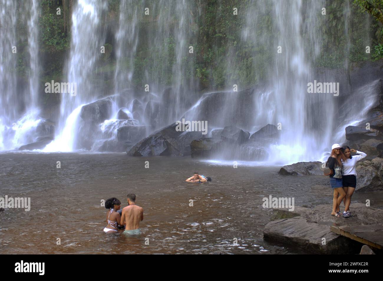 Phnom Kulen Waterfall, Phnom Kulen National Park, Cambodia Stock Photo ...