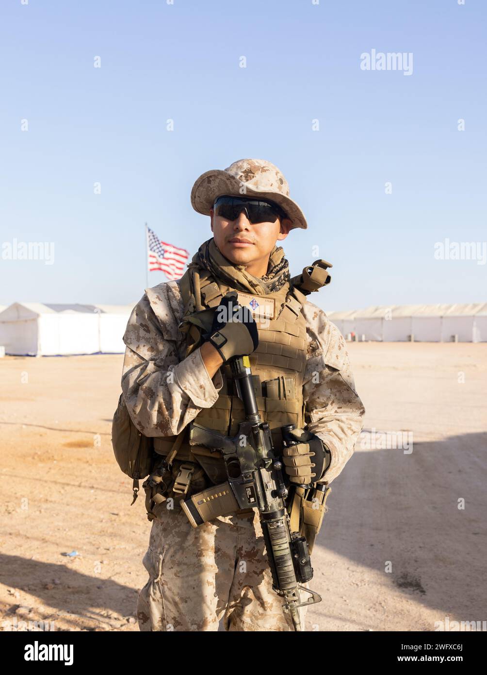 U.S. Marine Corps Lance Cpl. Leonard Nevarez, an Amphibious Assault ...