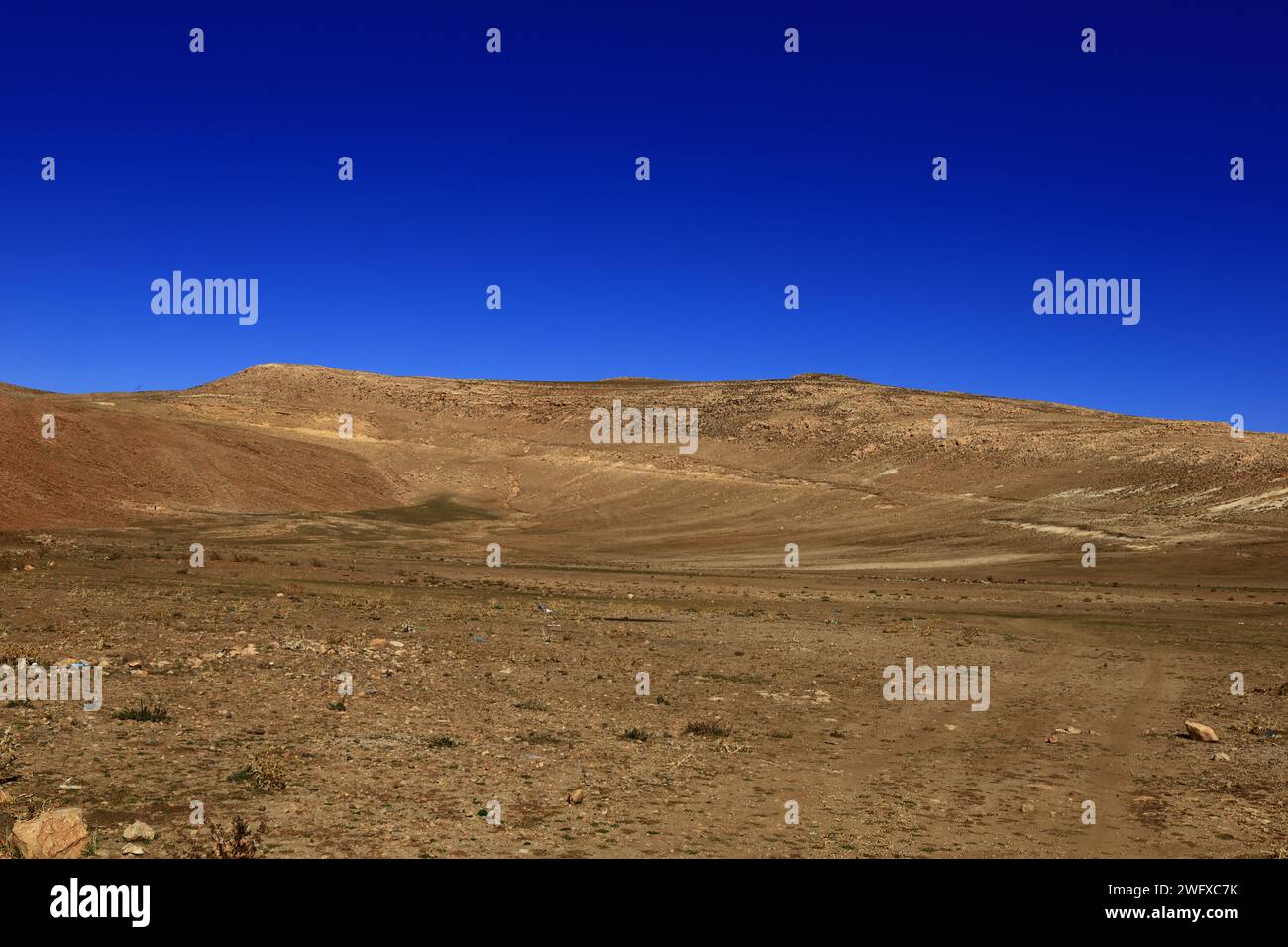 View on a mountain in the Middle Atlas which is a mountain range in ...