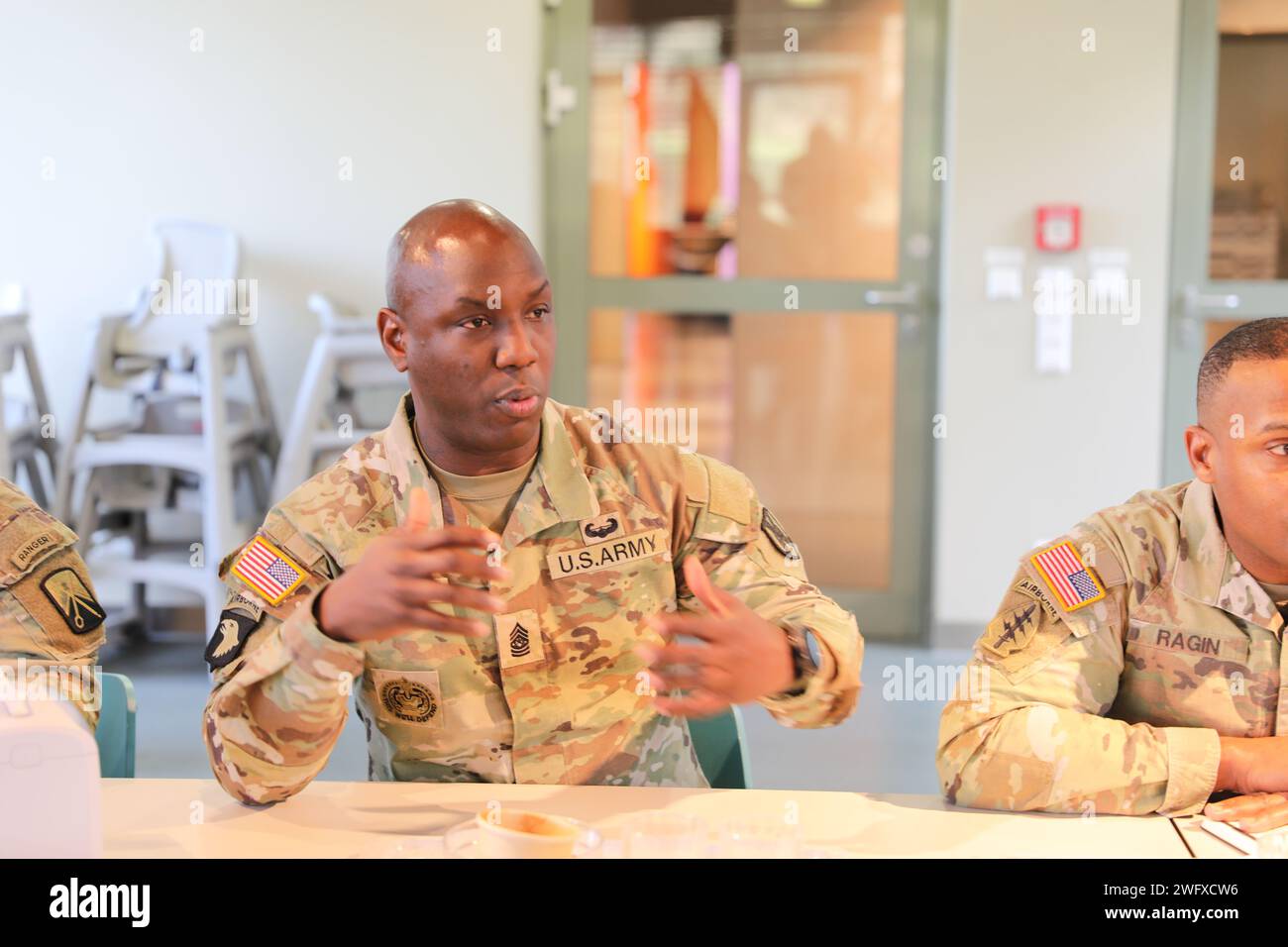 U.S. Army Command Sgt. Maj. Kofie Primus, senior enlisted advisor, 21st Theater Sustainment ...